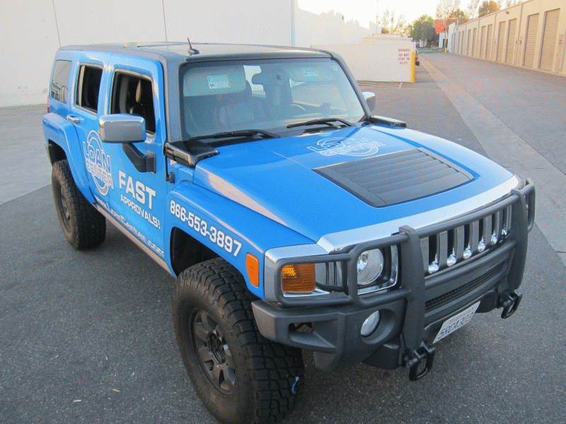 Graphic Vehicle Wrap for Hummer H3 in Los Angeles, CA