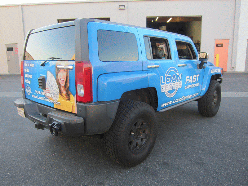 Graphic Vehicle Wrap for Hummer H3 in Los Angeles, CA