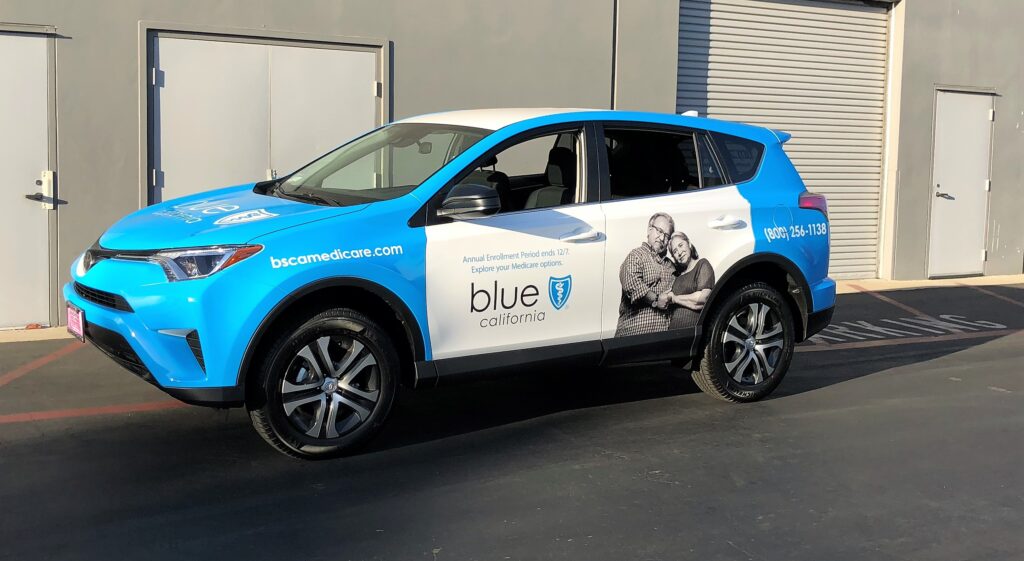 Custom Graphic Wrap Toyota RAV4 for Blue Shield California ...