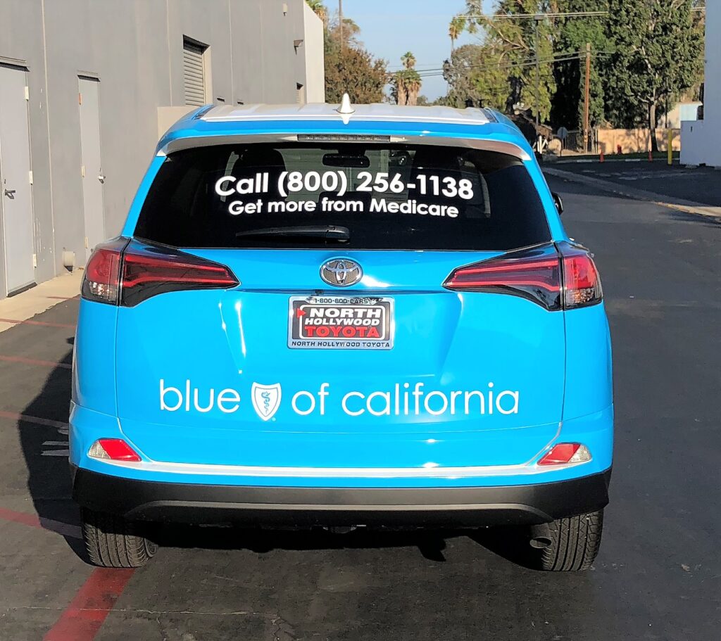 Custom Graphic Wrap Toyota RAV4 for Blue Shield California ...