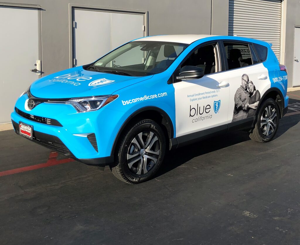 Custom Graphic Wrap Toyota RAV4 for Blue Shield California ...