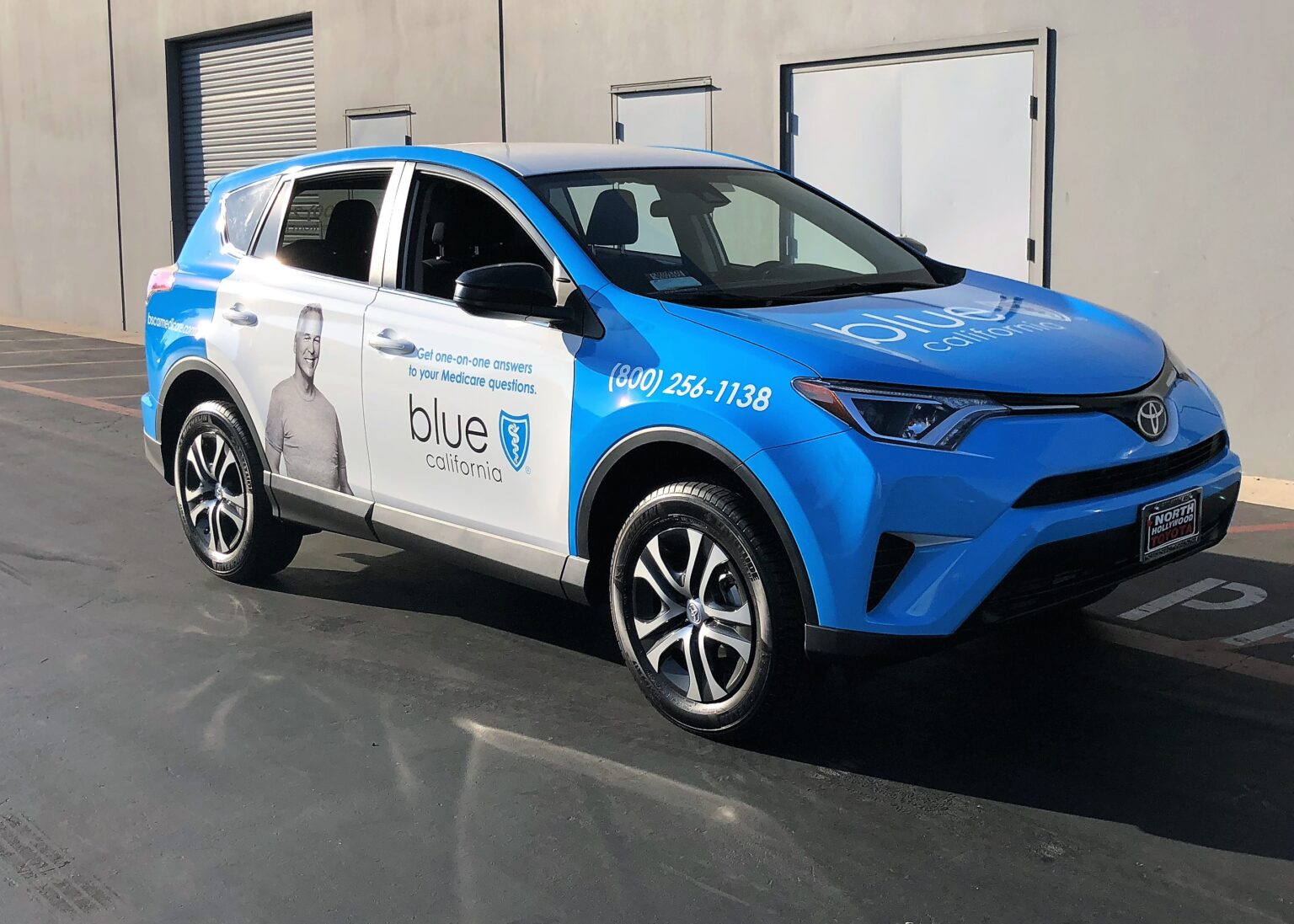 Custom Graphic Wrap Toyota RAV4 for Blue Shield California ...