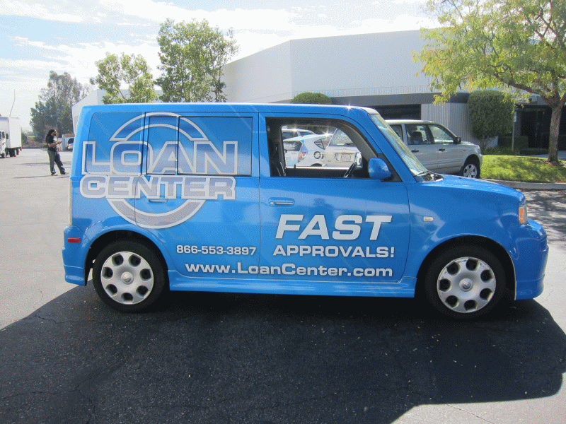 Graphic Vinyl Wrap on Scion Car, Los Angeles - Iconography Studios