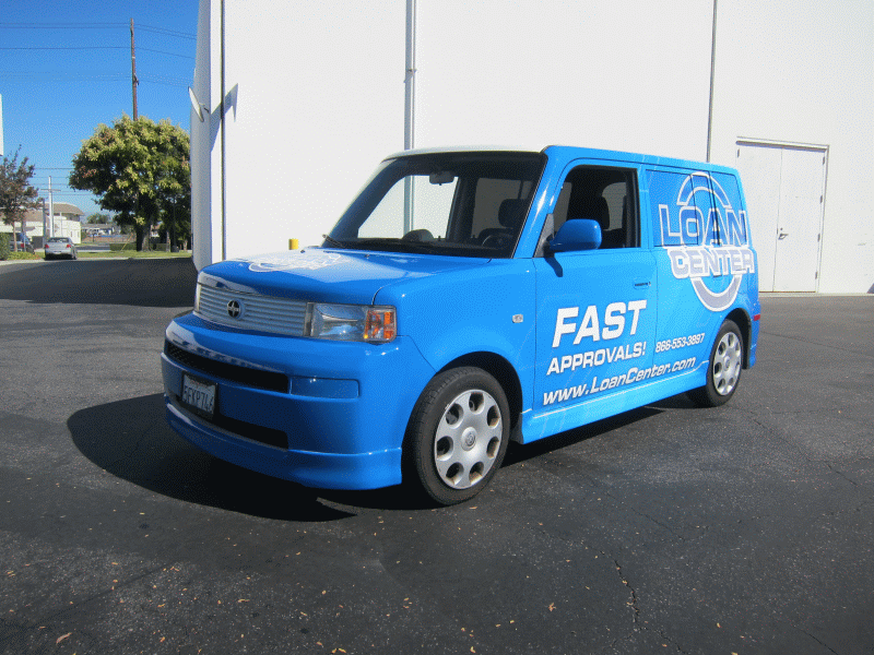 Graphic Vinyl Wrap on Scion Car, Los Angeles - Iconography Studios