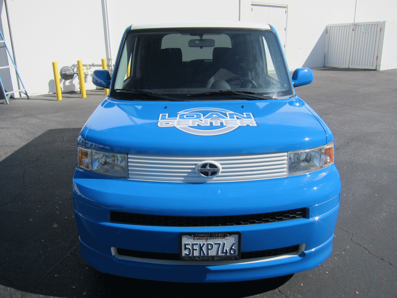 Graphic Vinyl Wrap on Scion Car, Los Angeles - Iconography Studios