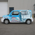Custom Vehicle Wrap Design for Nissan Cube - Iconography Studios