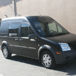 Matte Black Ford Transit Connect, Costa Mesa, CA - Iconography Studios